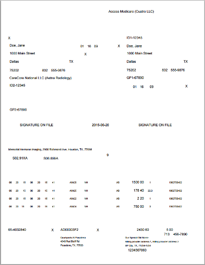 Filing a Paper Claim / Printing a CMS-1500
