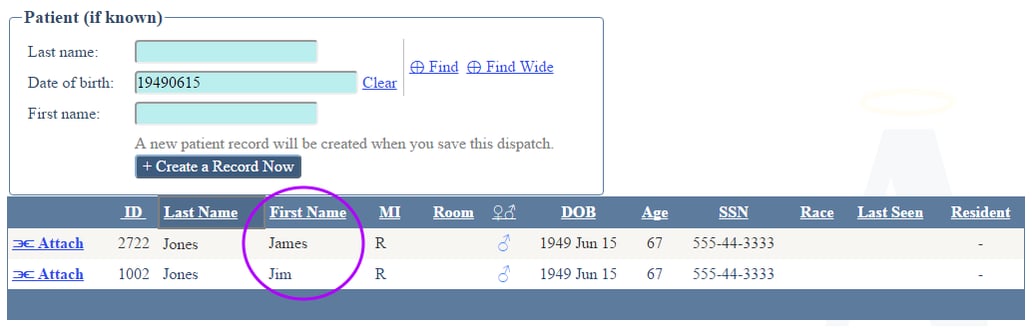 Duplicate Patient Records in AngelTrack's EMR