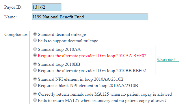 Alternative Provider IDs in REF02