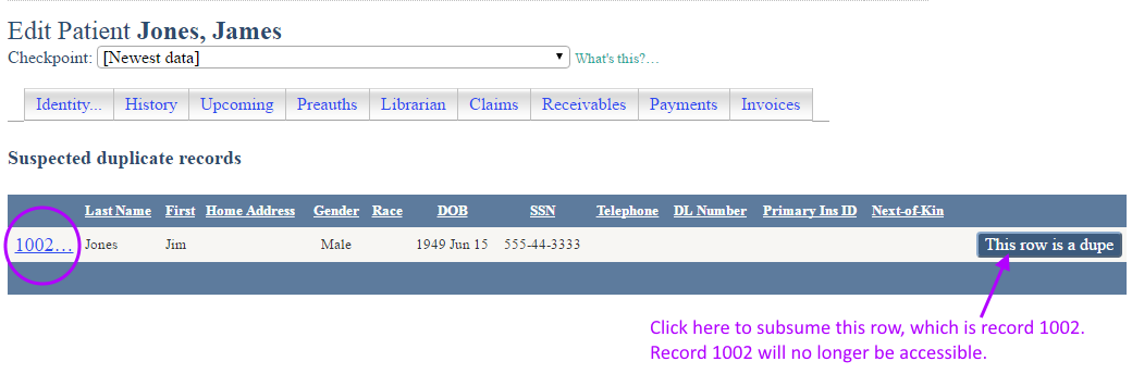 Duplicate Patient Records in AngelTrack's EMR