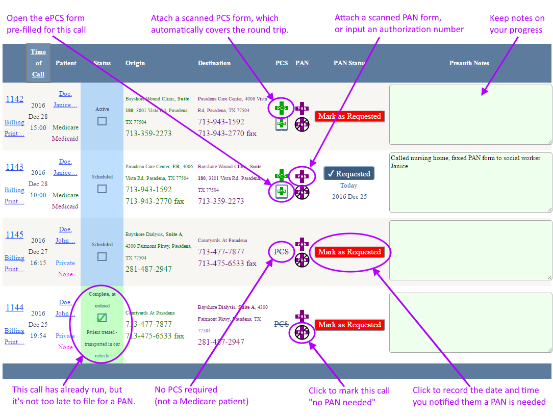 Prior Authorizations in AngelTrack's Billing System