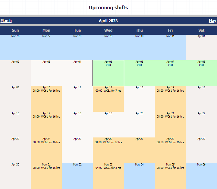 Schedule Swap Workflow